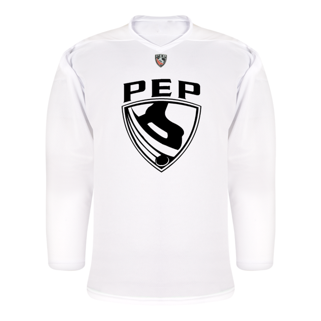 Solid Colour Practice Jersey – White – Power Edge Pro