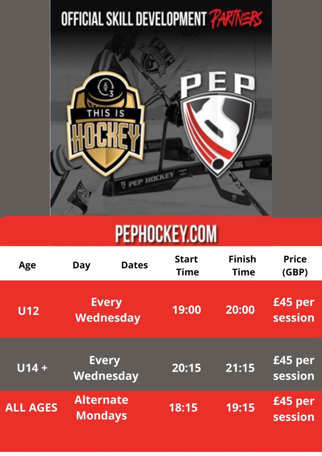 Monday Weekday PEP Sessions – Power Edge Pro